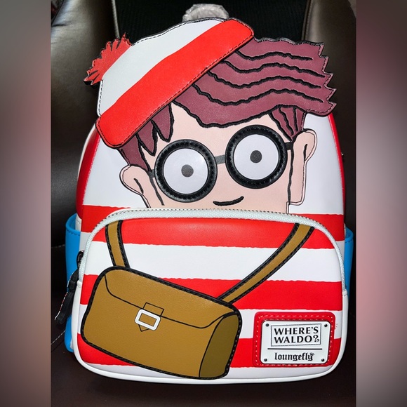 Loungefly | Bags | Loungefly Wheres Waldo Figural Mini Backpack | Poshmark